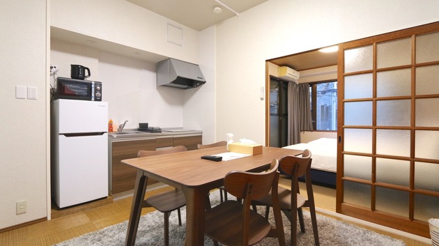 エリザベスガーデン日本橋 - 【日本橋35㎡】 1LDK ダブルベッド2台・黒門市場から徒歩1分／日本橋駅から徒歩3分 大阪府 大阪市 | Rakuten Oyado